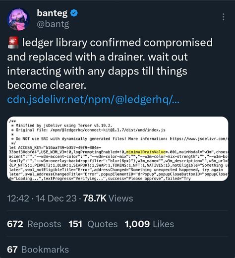Appears There Is An Issue With Ledger Again R Ledgerwallet