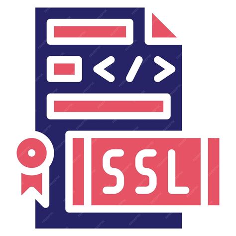 Premium Vector Ssl File Vector Icon Illustration Of Coding And