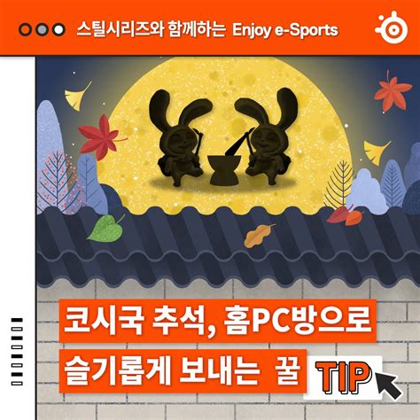 Enjoy E Sports 코시국 추석 홈pc방으로 슬기롭게 Steelseries 스틸시리즈