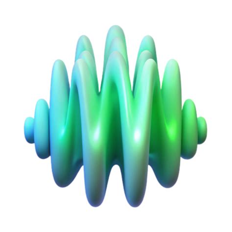 Magnificent Abstract Abstract 3d Waveform Vibrant Green Gradient Exclusive 56740277 Png