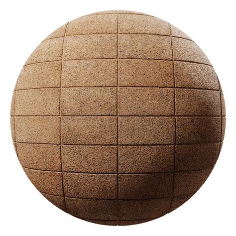 Stacked Aggregate Concrete Block Texture Brown Poliigon