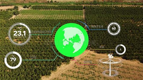 Smart Digital Agriculture Technology By Futuristic Sensor Data Collection Management By