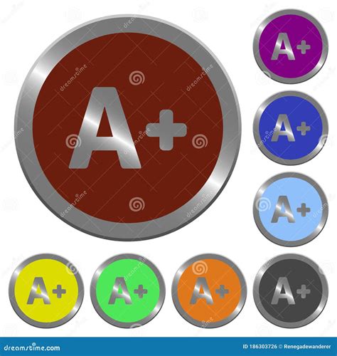 color increase font size buttons stock illustration illustration of