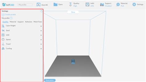 31 Slicer Interface Learn Selfcad 10 Steps Instructables