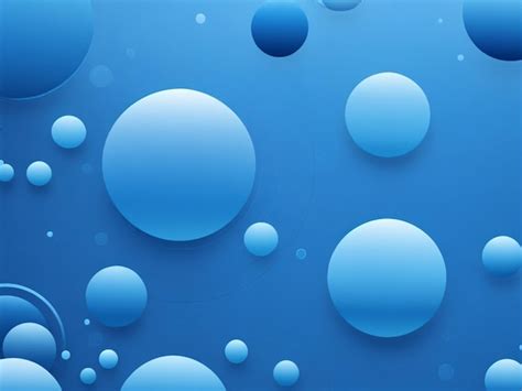Premium Photo A Blue Gradient Background With Circles