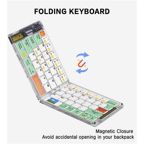 Jomaa Bluetooth Foldable Keyboard Usb Wireless Folding Bluetooth Keyboard Mouse Combo