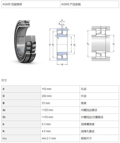 日本AGMS轴承 22222EAE4 日本进口调心滚子轴承 22222EAKE4C3 哔哩哔哩