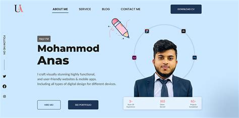 Portfolio Hero Section On Behance