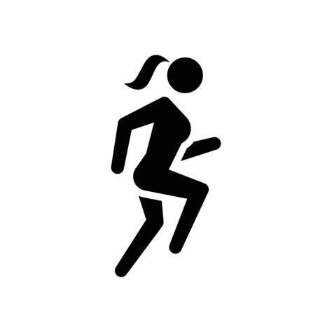 Girl Running Symbols