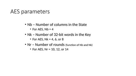 Aes Encryption Decryption In Crptographypptx