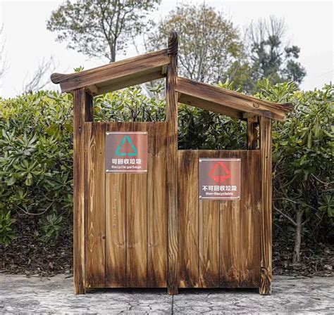 防腐木户外垃圾桶 景区垃圾箱 仿古垃圾桶 特色定制垃圾箱果壳 淘宝网 花瓣网