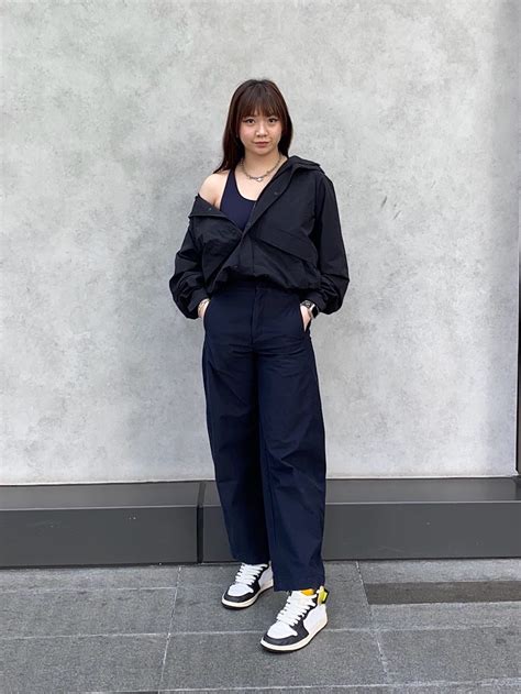 ดูไอเดียสไตล์การแต่งตัวสำหรับ「เสื้อแจ็คเก็ต Blouson กันลม、กางเกง ผ้าชิโน่ ทรงกว้าง ความยาวปกติ