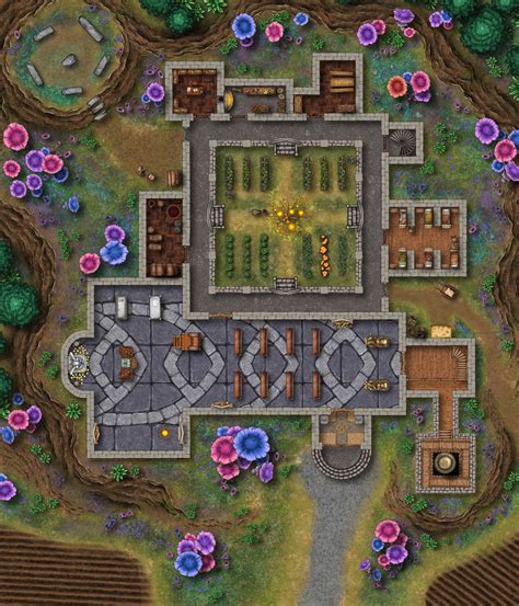 Kloster Underdark 60x70 Inkarnate Create Fantasy Maps Online