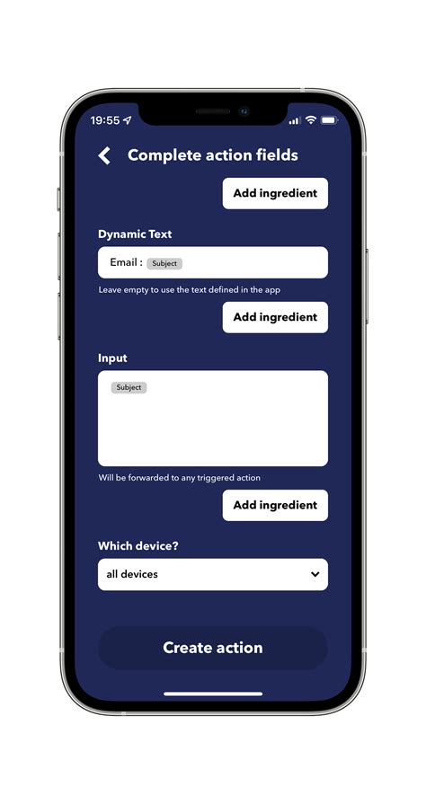 Ifttt Notification Inputs Pushcut