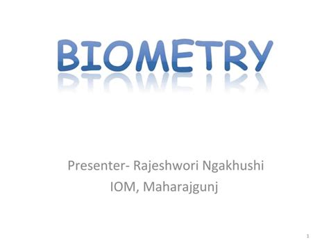 A Scan Biometry Pptx