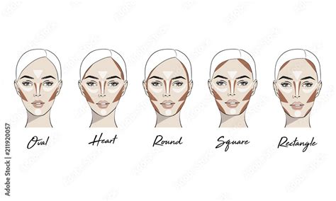 Corrective Makeup For Diffe Face Shapes Saubhaya Makeup