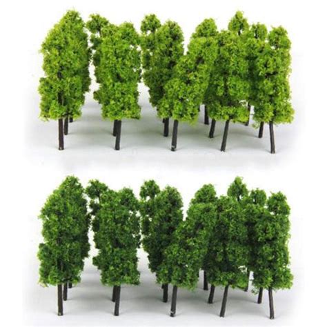 Trees Bamboo Layout Railway Road Landscape Scenery Tree Scale Model Wish