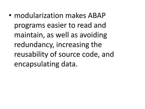 Modularisation Techniques New Pptx