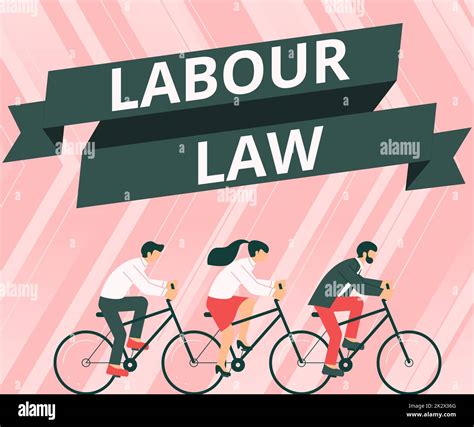 Hand Writing Sign Labour Law Concept Meaning Rules Implemented By The