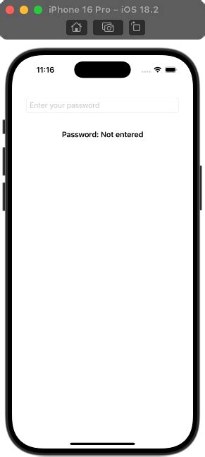 Swiftui Securefield Placeholder Example 1