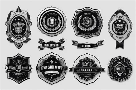 Premium Photo Diverse Badge Templates Collection Premium Quality And Stylish Designs