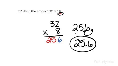 How To Multiply Decimals Algebra Study Com