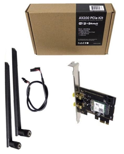 Intel Ax200 Wifi 6 Bluetooth 50 Pcie Kit Computers And Tech Parts