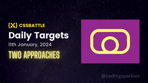 Css Battle Daily Targets 11th Jan 2024 Solution Youtube
