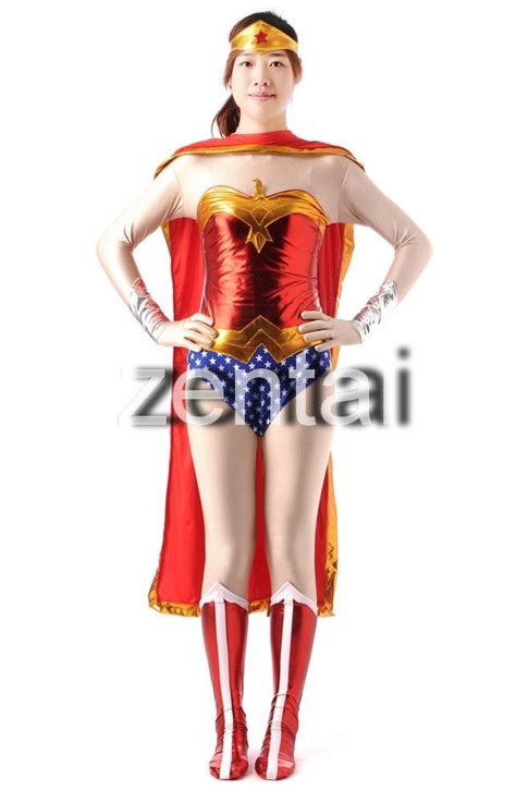 Halloween Female Captain America Zentai Suitbuy Female Captain America