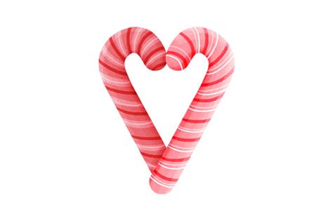 Red Heart Candy Canes Svg Cut File By Creative Fabrica Crafts