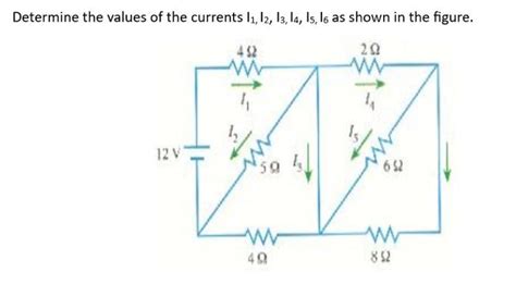 Solved Determine The Values Of The Currents Chegg Com