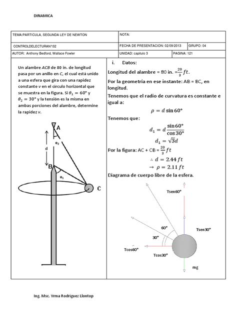 Ejercicios De Dinámica Resueltos Pdf Ciencia Y Matemáticas