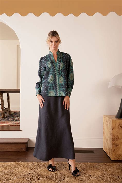 The Dreamer Label Ruby Wilson Blouse Green Differente Boutique