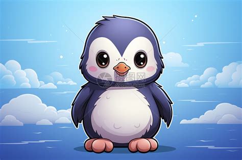 可爱企鹅贴纸插画图片下载 正版图片600531138 摄图网