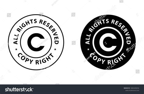 Copyright Symbol All Rights Reserved