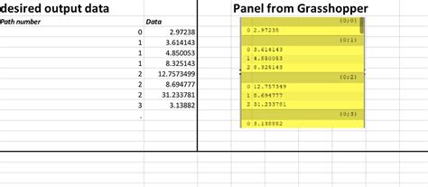 Writing Data From Grasshopper To Excel Grasshopper Mcneel Forum