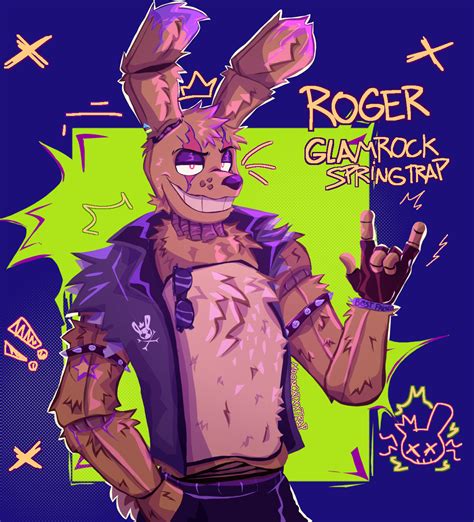 Roger Glamrock Springtrap By Mooncatxxtrap On Deviantart