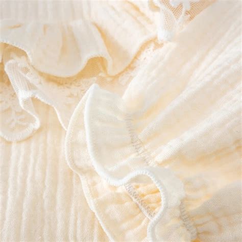 Badu Bg Гащеризони с волани за новородено момиче Пролет Есен Мнимо деколте Памучни гащеризони за