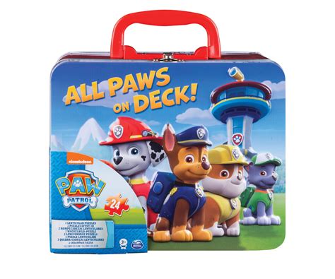 Пес Патрул Метално куфарче с пъзели КОМСЕД