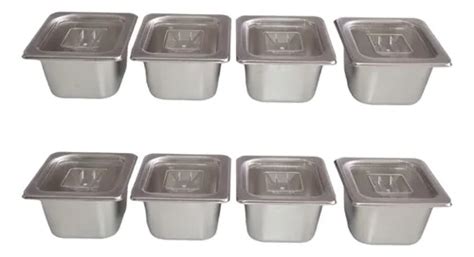 Charolas Para Comida 12 Piezas Con Tapa Policarbonato 16 Meses Sin Interés