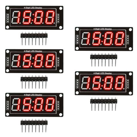 Buy 5pcs 056 Led Display Digital Tube Clock Module 4 Digit Led 056 Inch Display Time Clock