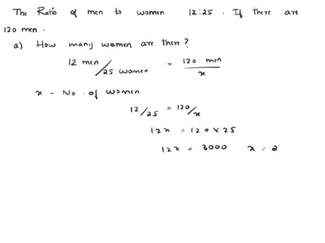 SOLVED The Ratio Of Men To Women In A Village Is If There Are Men A How Many