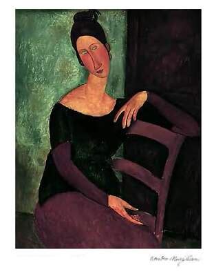 Modigliani Amedeo Portrait Of The Artists Wife Jeanne Hebuterne