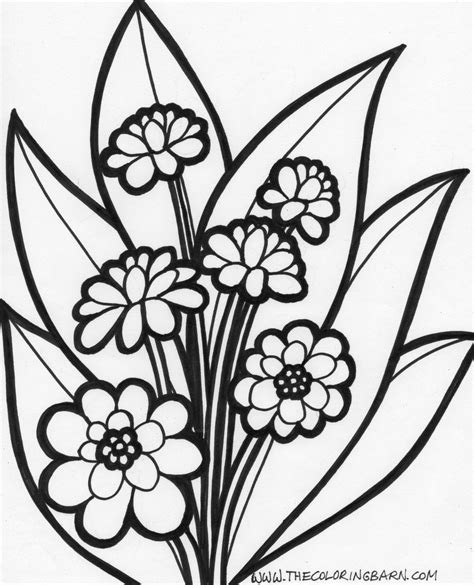 Flor Dibujos Para Colorear Dibujos Para Colorear Imagen