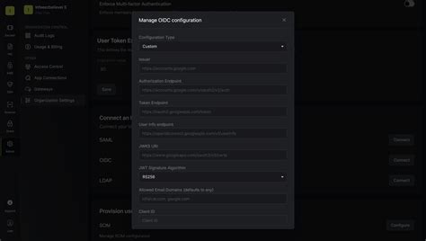 general oidc infisical