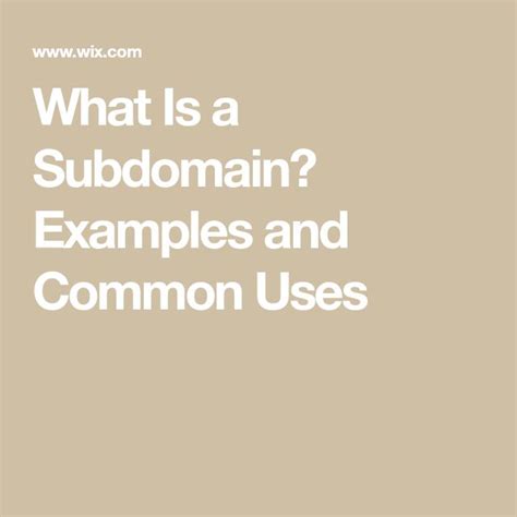 What Is A Subdomain Definition Examples And Setup