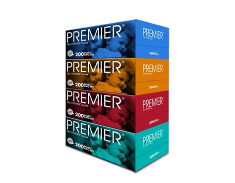 Premier 100 Virgin Pulp Ultra Soft 2 Ply Facial Tissues