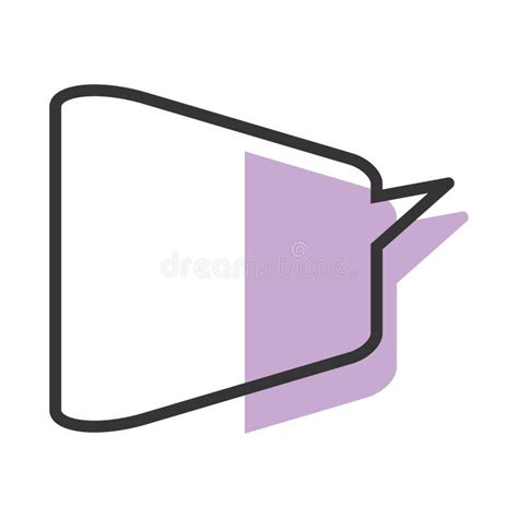 Isolated Empty Colored Comic Speech Bubble Vector Stock Vector