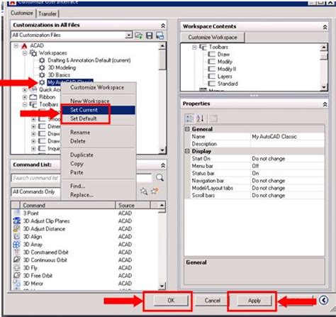 AutoCAD Is Missing The AutoCAD Classic Workspace IMAGINiT Technologies Support Blog