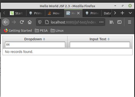Jsf Primefaces Datatable Filtering Issue For Drop Down As Data Input